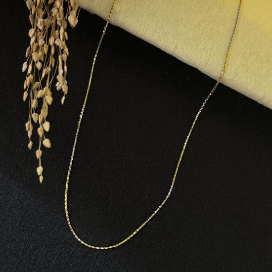 Tri Color Italian Chain Pure 925 Silver – Taravya